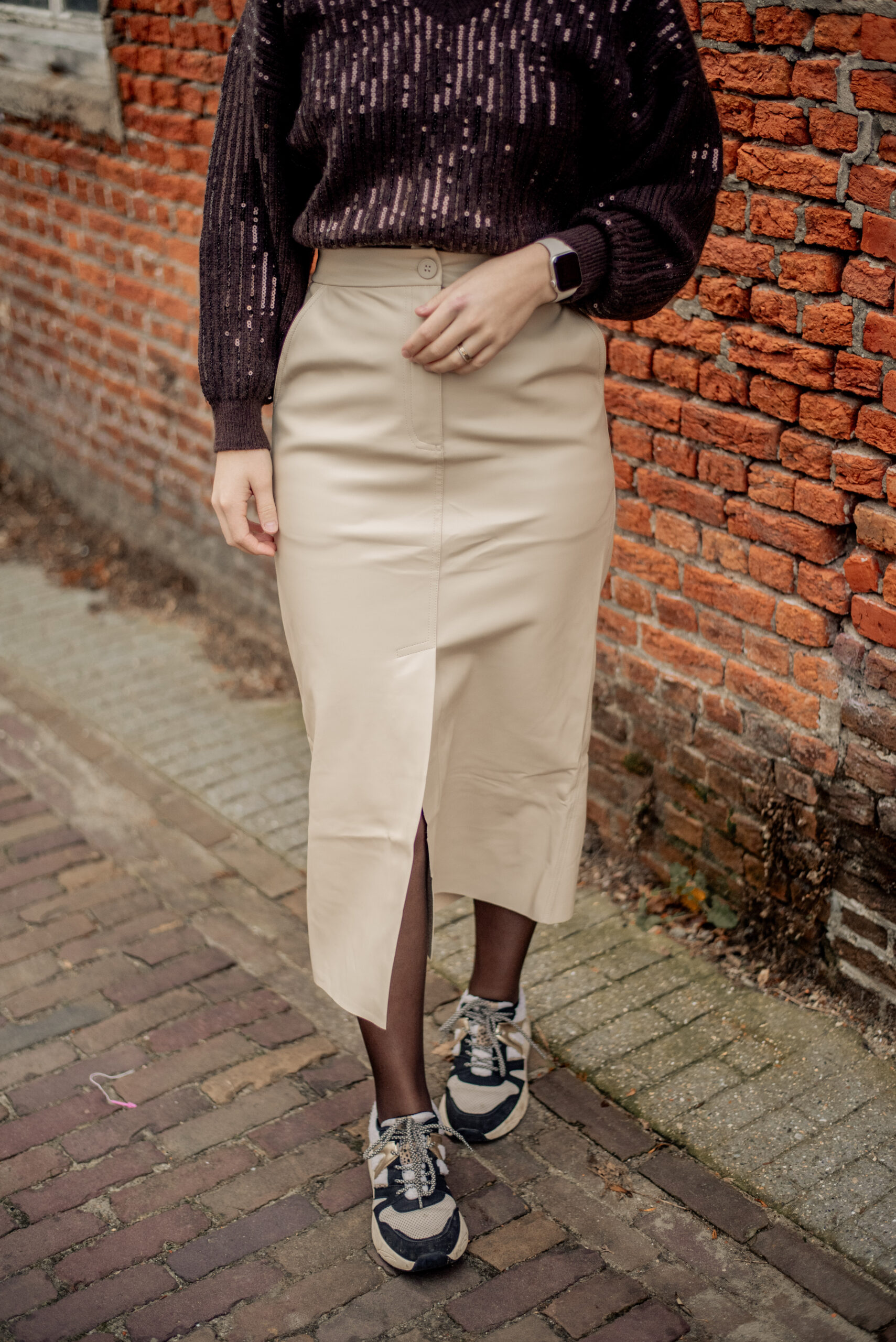 Leren rok Saar - Hippe Zeeuw